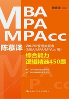 陈慕泽2017年管理类联考（MBA/MPA/MPAcc等）综合能力逻辑精选450题最新章节-陈慕泽2017年管理类联考（MBA/MPA/MPAcc等）综合能力逻辑精选450题最新章节无弹窗全文 ...